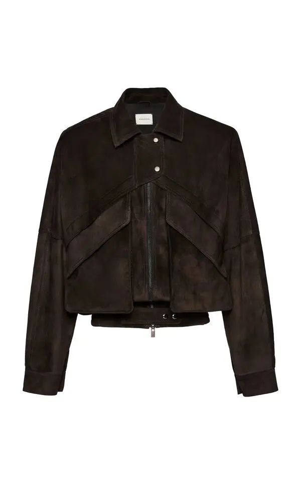 Magda Butrym Sheep Leather Cropped Jacket