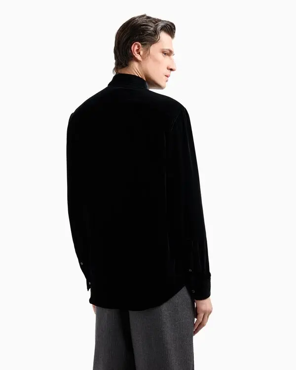 Giorgio Armani Slim-fit Velvet Shirt