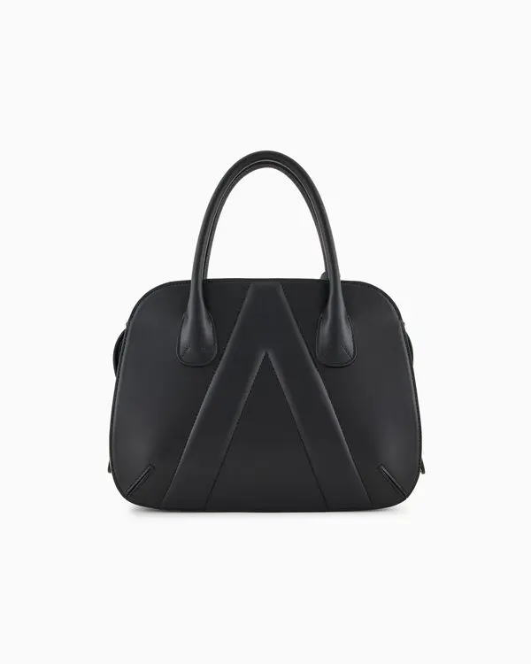 Giorgio Armani La Prima Small Leather Boston Bag - Black
