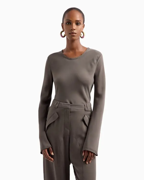 Giorgio Armani Blouse In Triple Silk Georgette
