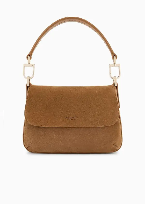 Giorgio Armani La Prima Soft Suede Handbag