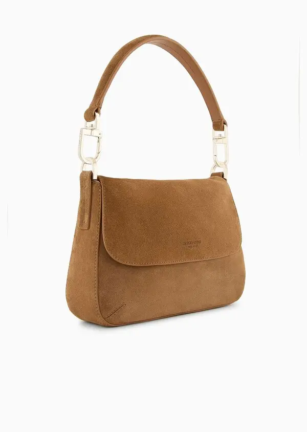 Giorgio Armani La Prima Soft Suede Handbag