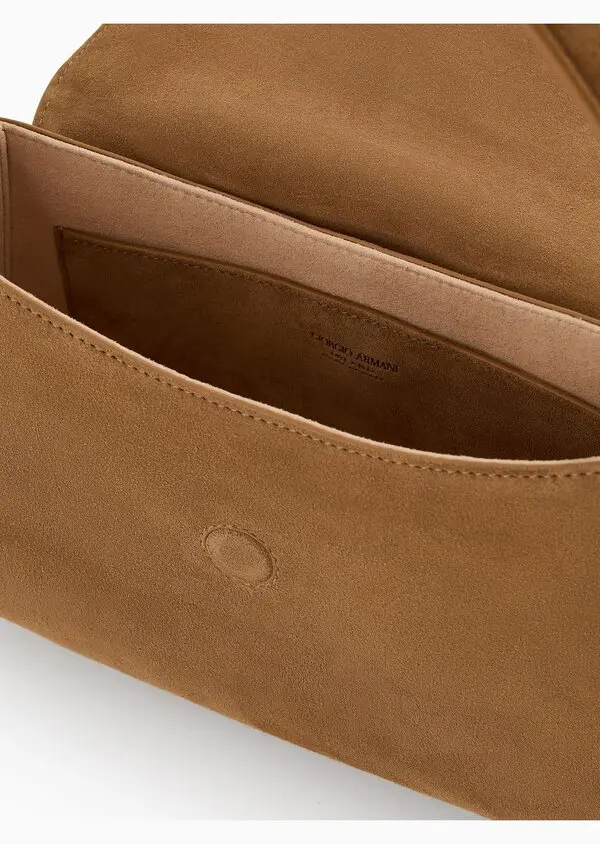 Giorgio Armani La Prima Soft Suede Handbag