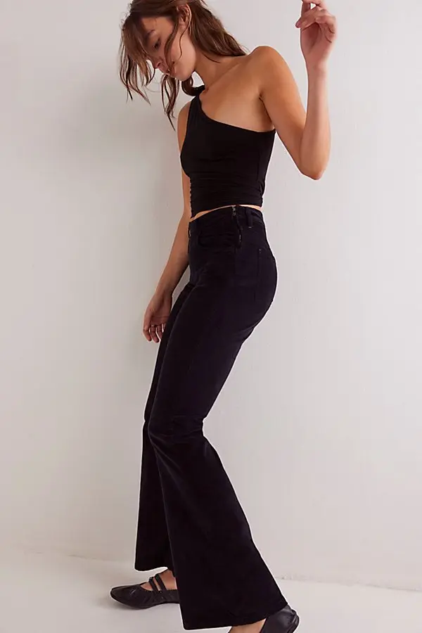 Free People Crvy Karma Cord Flare Jeans