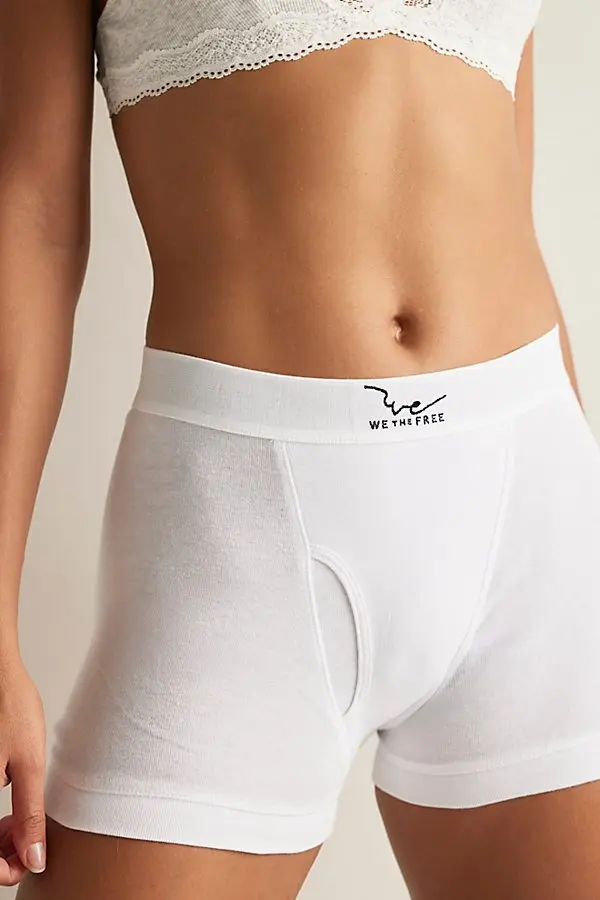 Free People We The Free Boxer Briefs - Ivory