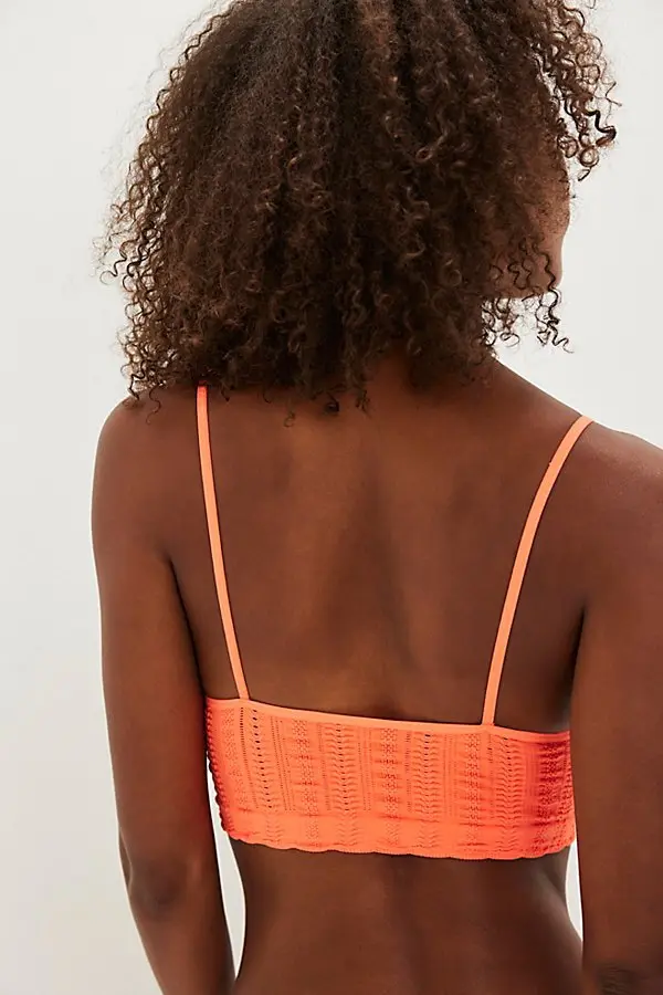 Free People Heirloom Seamless Bralette - Coral Cove