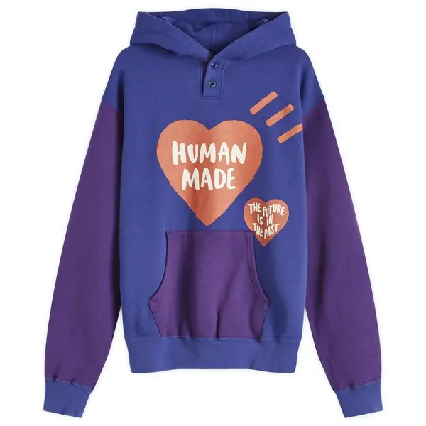 HUMAN MADE Colorblock Hoodie - Navy