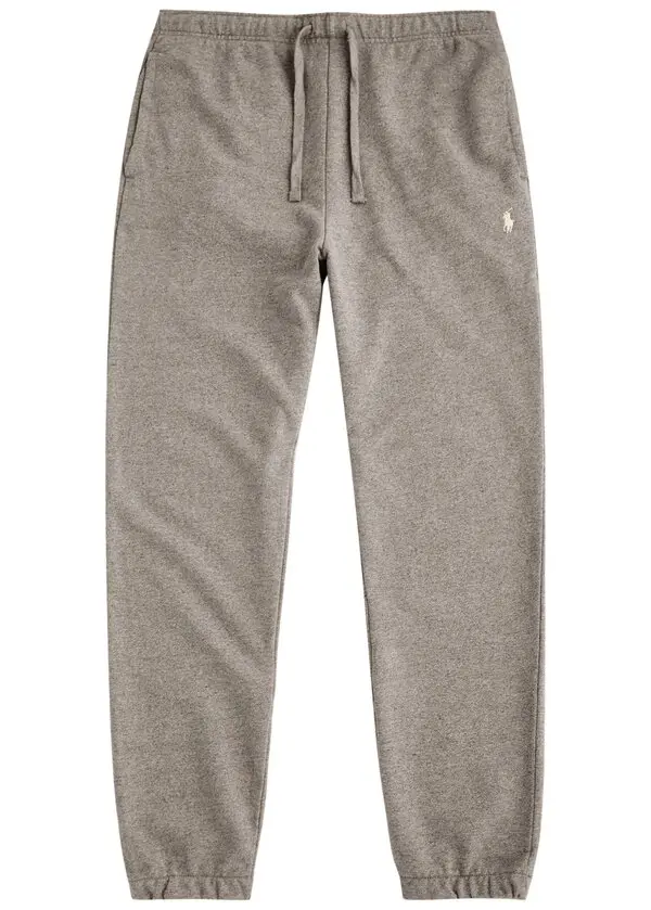 Polo Ralph Lauren Logo-embroidered Cotton Sweatpants - Grey