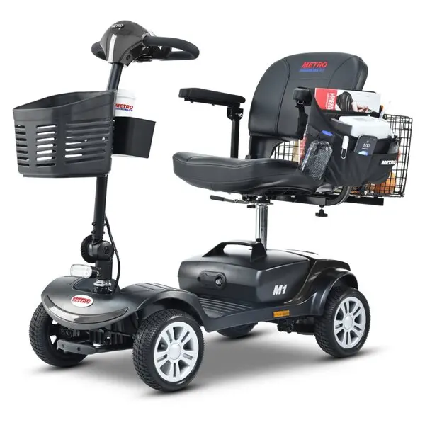 STREAMDALE FURNITURE Compact Travel Mobility Scooter With 300w Motor - Black
