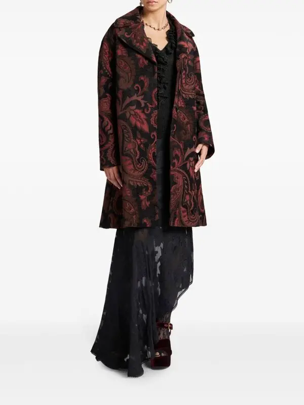 Etro Metallic Ruffled Jumper
