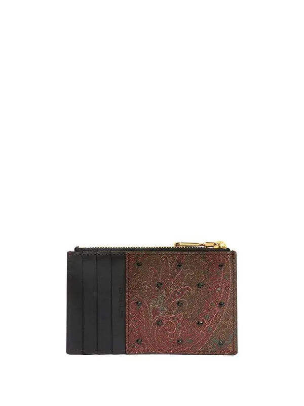 Etro Rhinestone Paisley Cardholder
