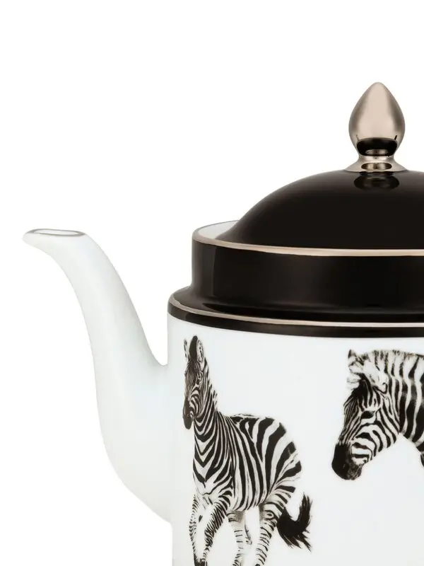 Dolce & Gabbana Zebra-print Teapot - White