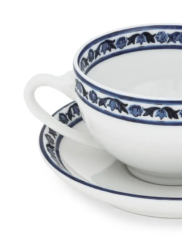 Dolce & Gabbana Mediterraneo-trim Teacups - White
