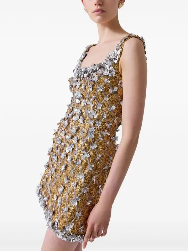Carolina Herrera Embellished Mini Dress