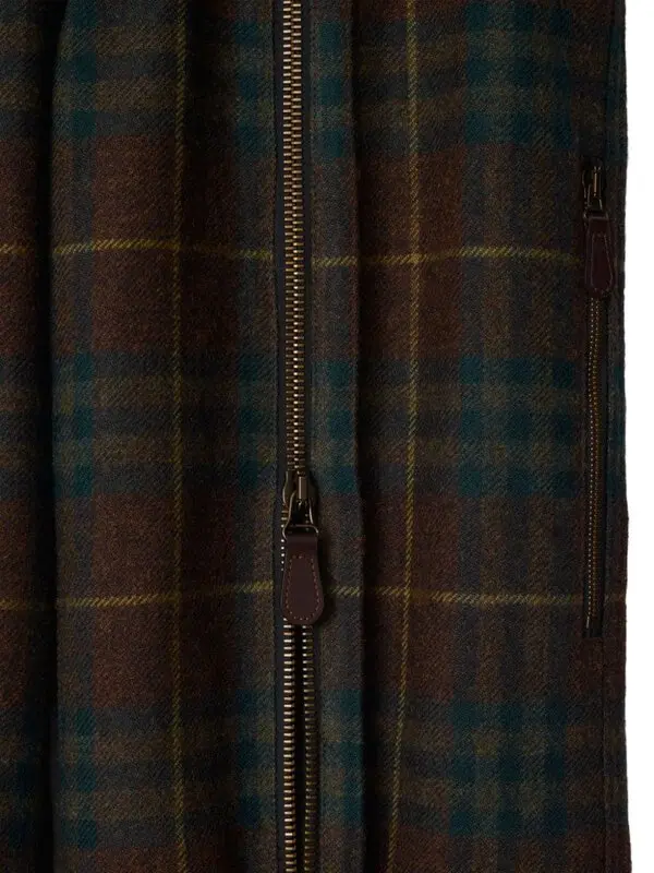 Burberry Checked Wool Trousers