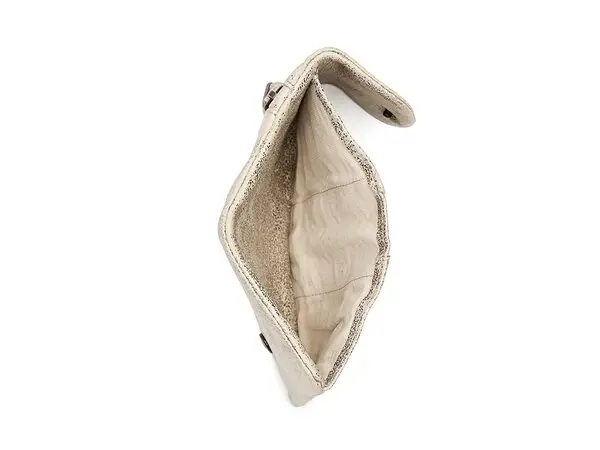 THE FRYE COMPANY Nora Knotted Small Wallet Wallet Handbags Cream Metallic - Bone