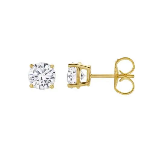 LUVMYJEWELRY 1.25 Ct Tw Lab Grown Round Diamond Stud Earrings 14k Gold - 14k Yellow Gold
