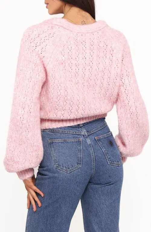 PETAL & PUP Etta Wrap Cardigan - Pink
