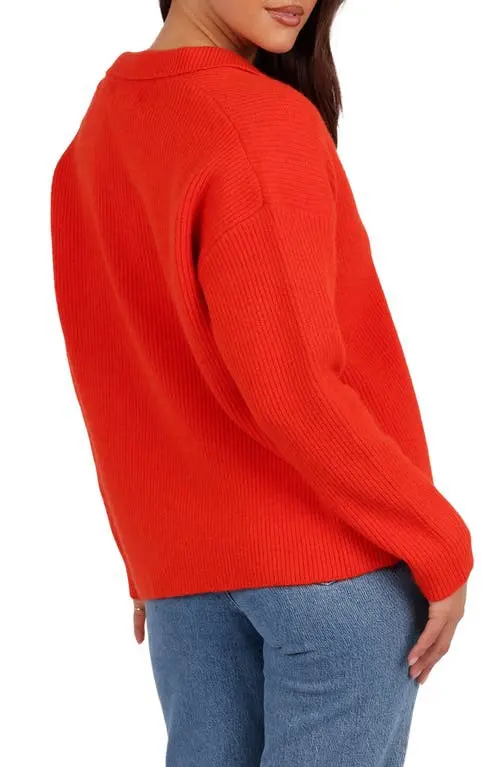 PETAL & PUP Zala Johnny Collar Sweater