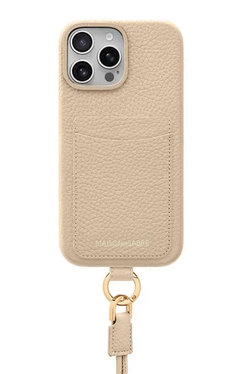 MAISON DE SABRE Sling Phone Case - Saharan Nude