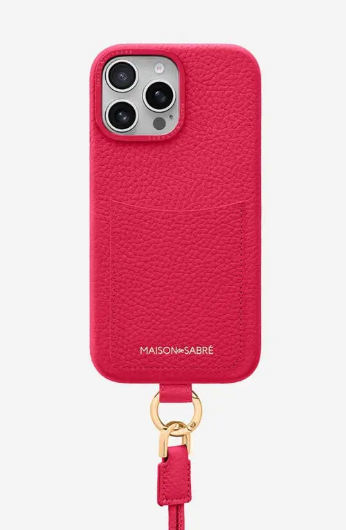 MAISON DE SABRE Sling Phone Case - Shibuya Fuchsia