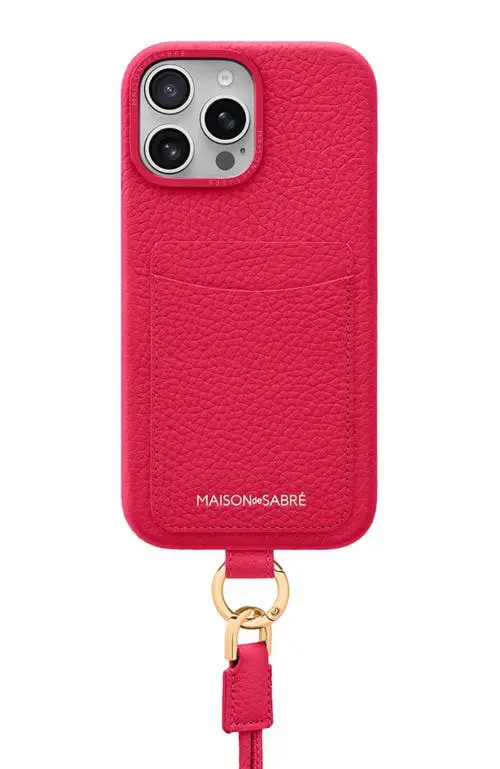 MAISON DE SABRE Sling Phone Case - Shibuya Fuchsia