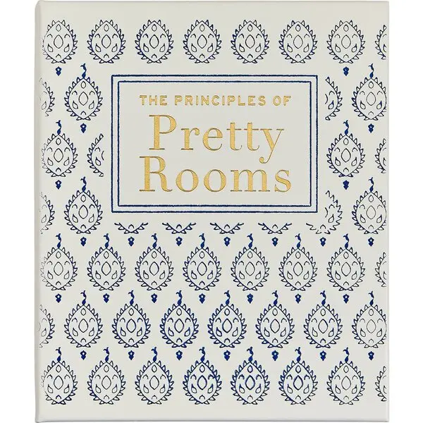 GRAPHIC IMAGE The Principles Of Pretty Rooms Leather Coffee Table Book - Ivory