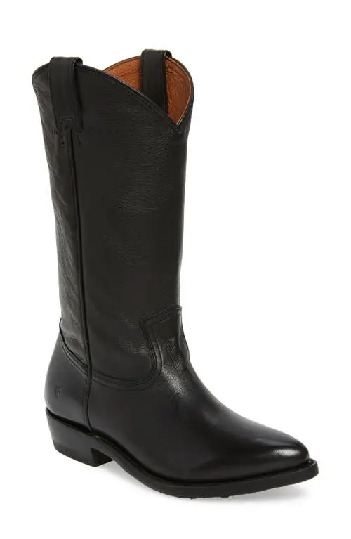 THE FRYE COMPANY Billy Pull-on Boots - Black Leather