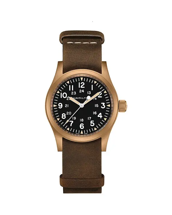 Hamilton Khaki Field 38mm Watch - Black/brown