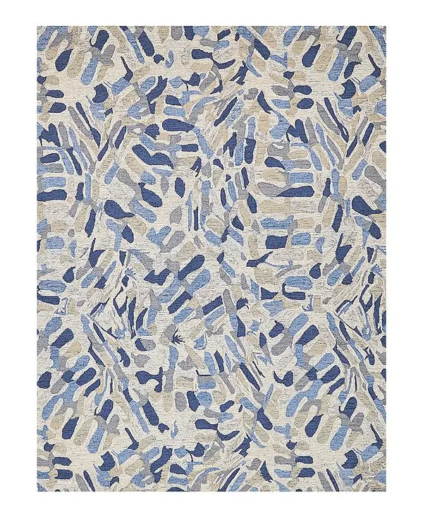 EXQUISITE RUGS Botanica 6810 Area Rug, 6' X 9 - Navy/ivory
