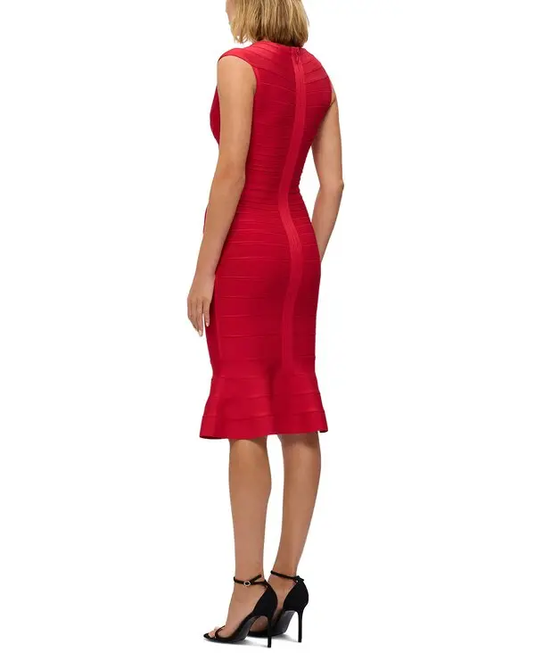 Herve Leger The Sophie Dress - Lipstick Red