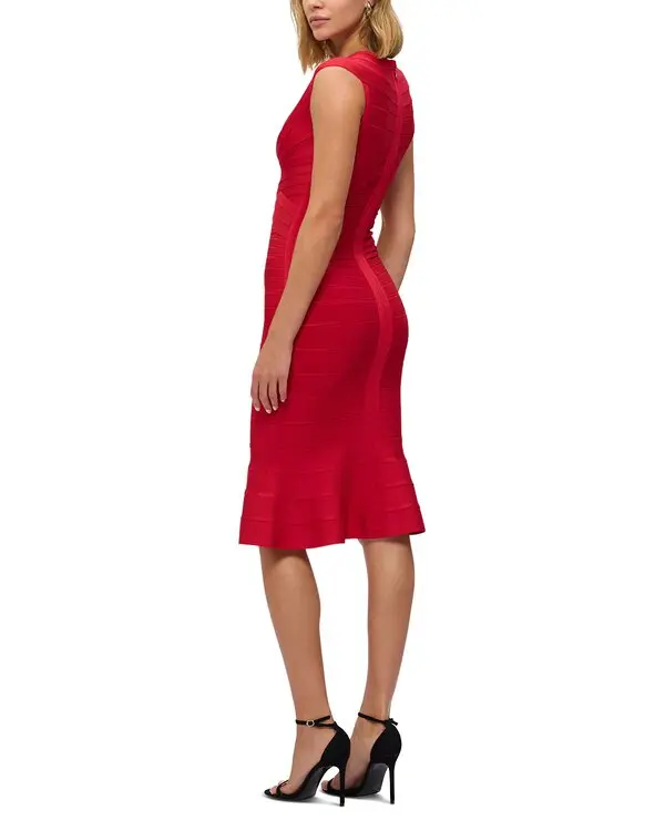 Herve Leger The Sophie Dress - Lipstick Red