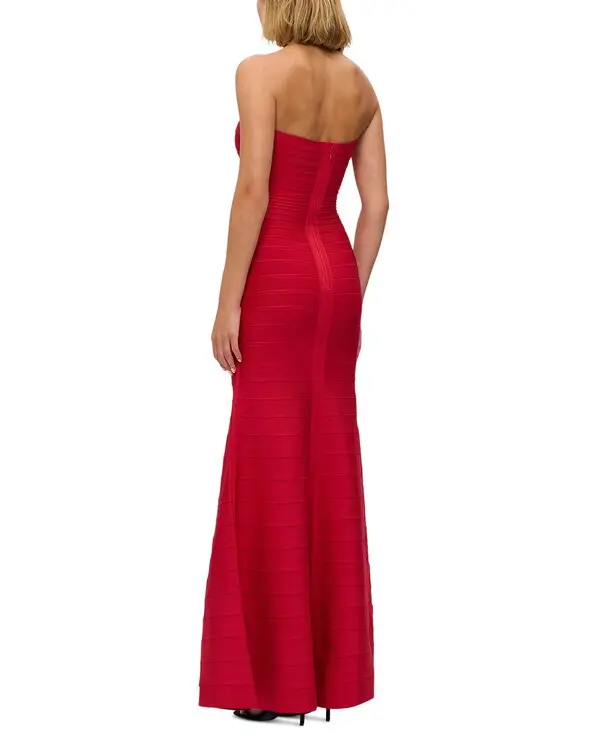 Herve Leger The Sara Gown - Lipstick Red