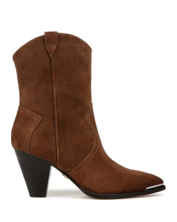 Veronica Beard Cody Ankle Boots - Cedar