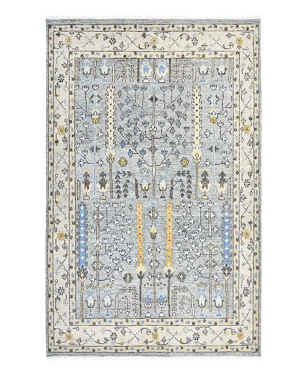 TIMELESS RUG DESIGNS Sydney S3389 Area Rug, 3' X 5 - Light Gray