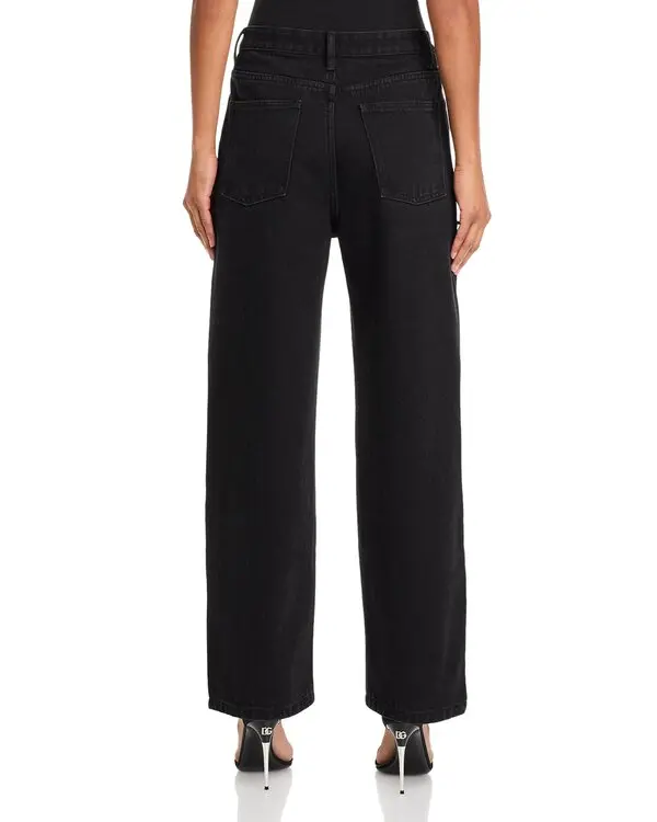 Steve Madden Rhinestone Trim Pants - Black
