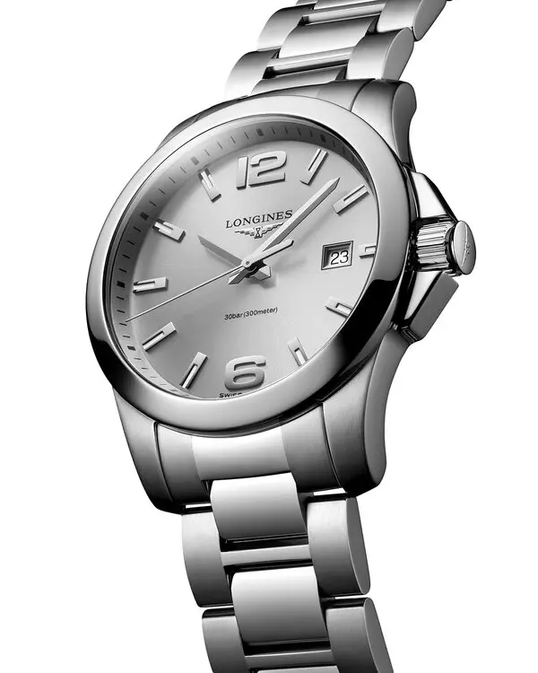LONGINES Conquest 41mm Watch - Silver/silver