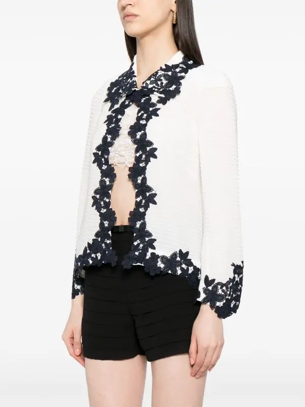 EDWARD ACHOUR PARIS Guipure-lace Tailored Jacket