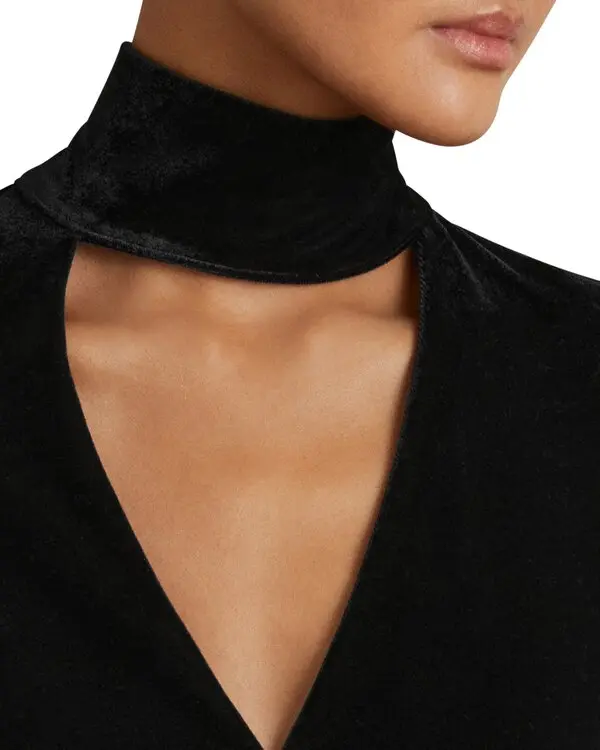 REISS Vera Velvet Jumpsuit