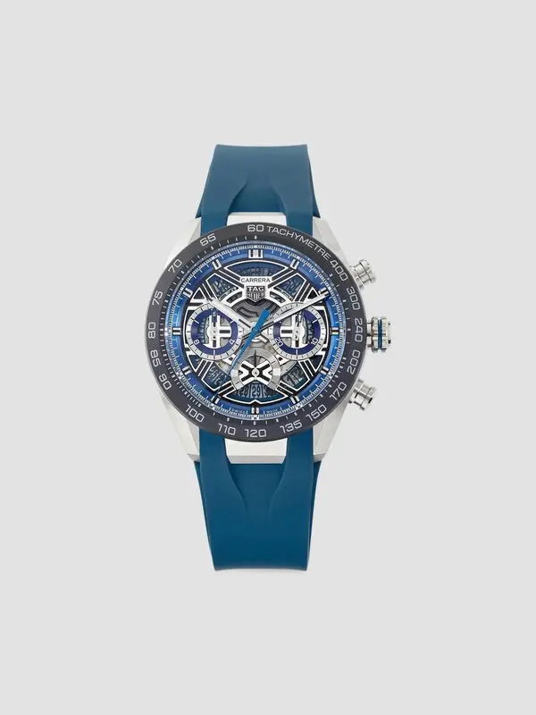 Tag Heuer Carrera Th-20 Extreme Titanium & Rubber Watch/44mm - Blue