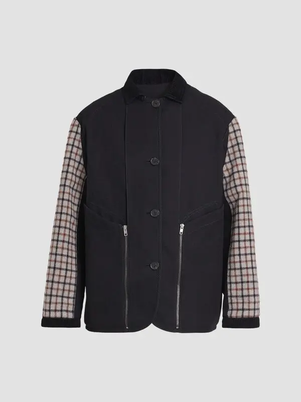 MAISON MARGIELA Wool & Cotton Button-up Coat