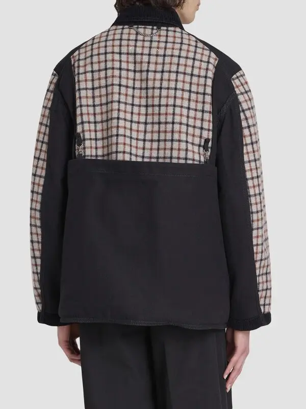 MAISON MARGIELA Wool & Cotton Button-up Coat