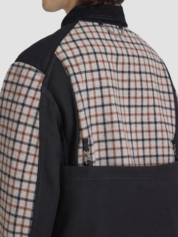 MAISON MARGIELA Wool & Cotton Button-up Coat