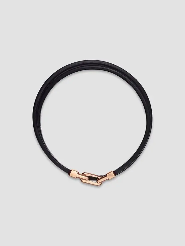 David Yurman Streamline Double Wrap Leather Bracelet, 5.2mm