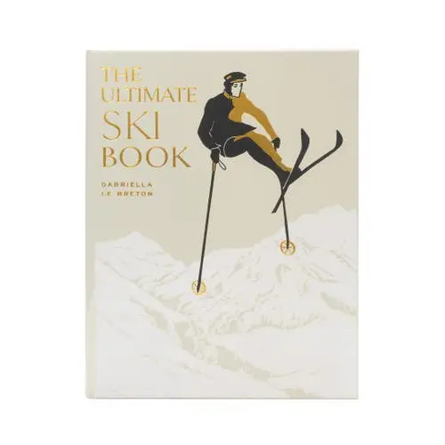 GRAPHIC IMAGE The Ultimate Ski Book Leather Coffee Table Book - Ivory