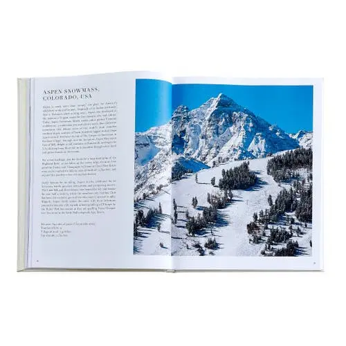 GRAPHIC IMAGE The Ultimate Ski Book Leather Coffee Table Book