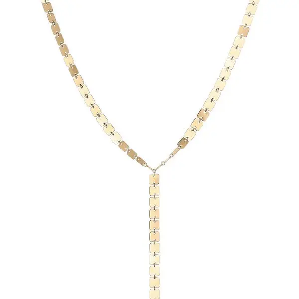 Lana Jewelry 14k Gold Square Y-necklace - Yellow Gold