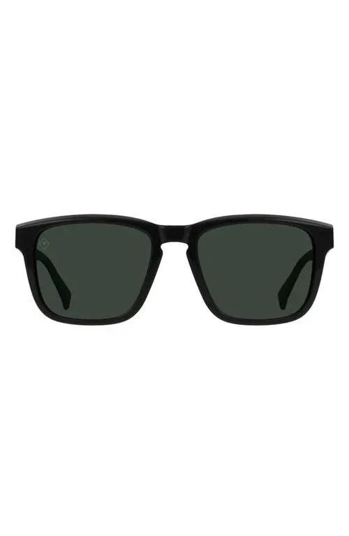 Raen Lumis 54mm Polarized Square Sunglasses - Recycled Black/green Polar