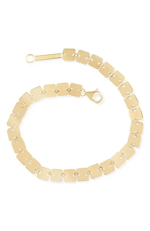 Lana Jewelry 14k Gold Laser Square Chain Bracelet - Yellow Gold