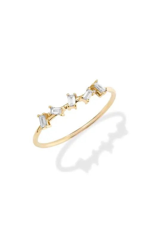 Lana Jewelry 14k Gold Baguette Diamond Ring - Yellow Gold